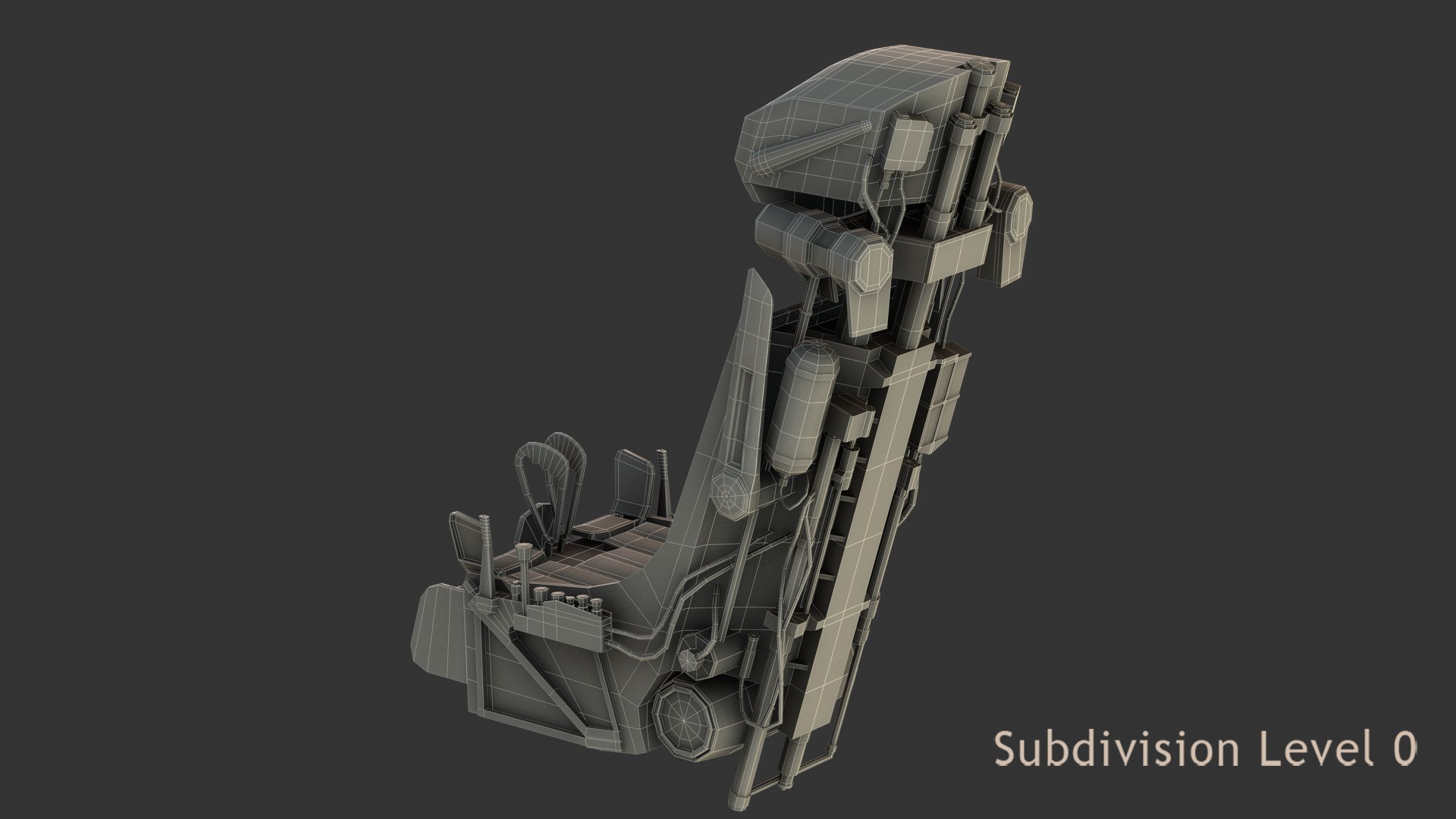 3dsmax K-36 Ejection Seat