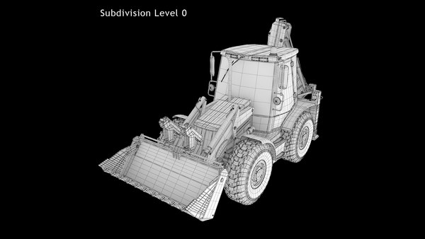 3d model heavy construction machinery equipment