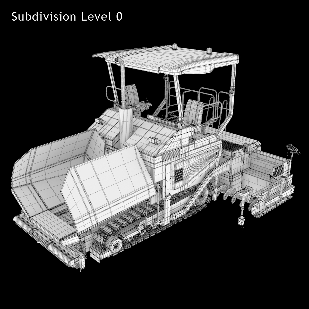 3d model heavy construction machinery equipment
