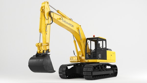 3d model heavy construction machinery equipment