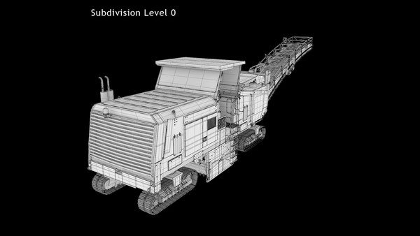 3d model heavy construction machinery equipment