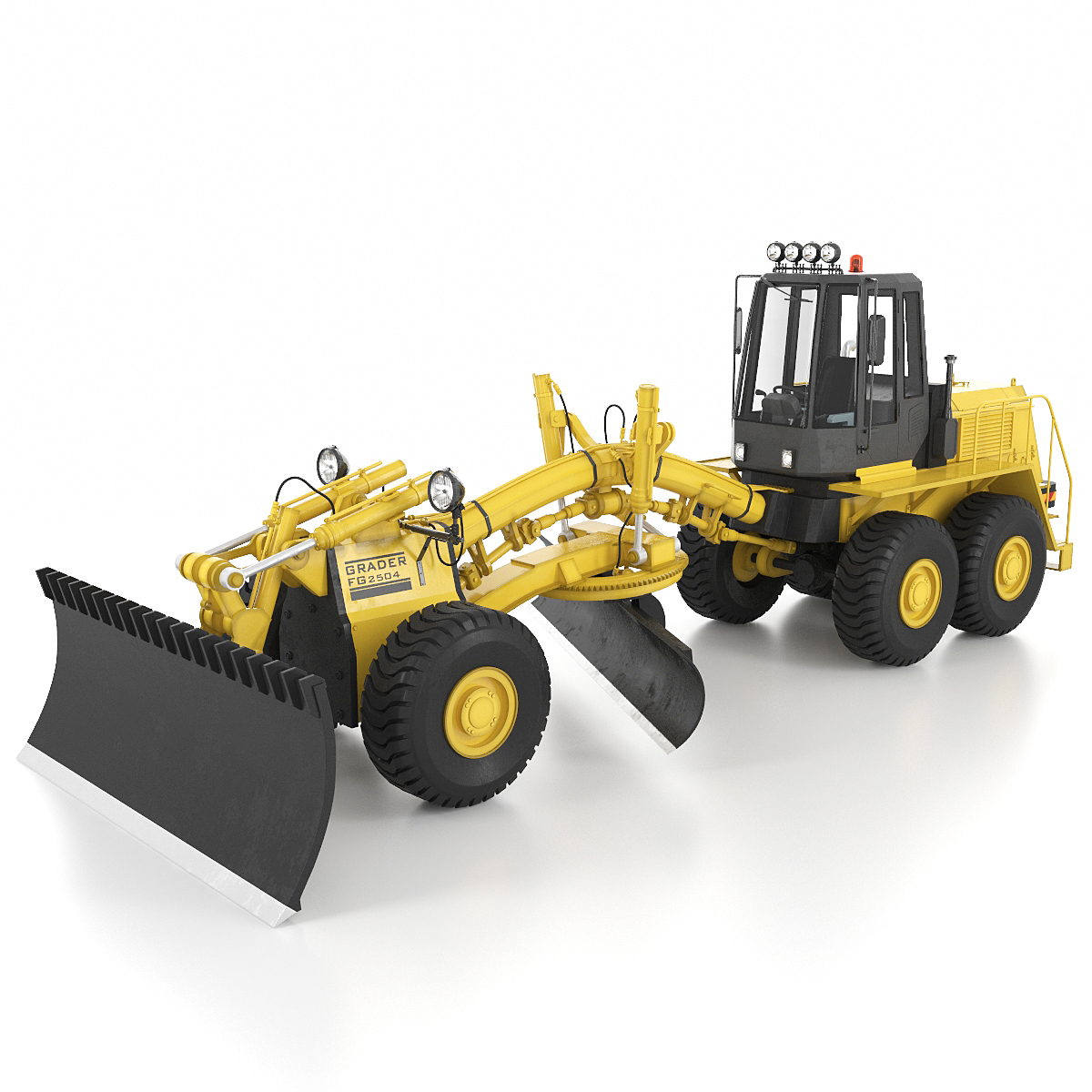 3d model heavy construction machinery equipment