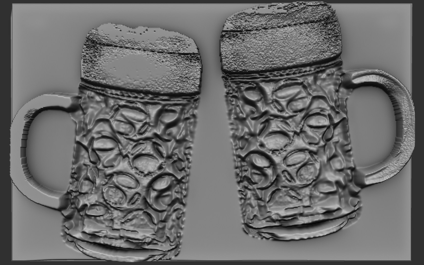 3D Beer Relief - TurboSquid 1807410
