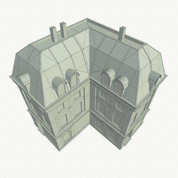 3D classical building model - TurboSquid 1337921