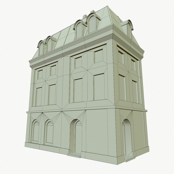 3D classical building model - TurboSquid 1337921