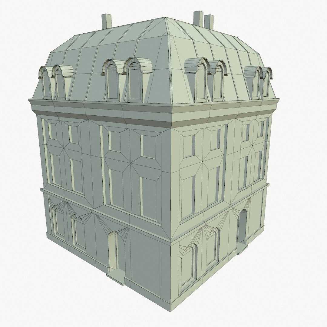 3D Classical Building Model - TurboSquid 1337921