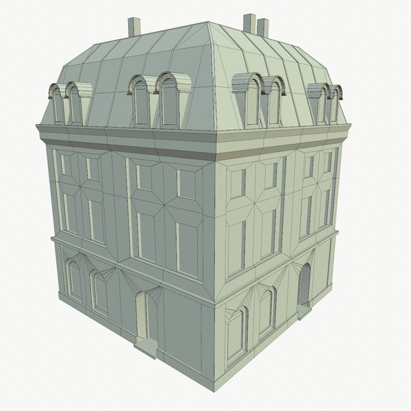 3D classical building model - TurboSquid 1337921