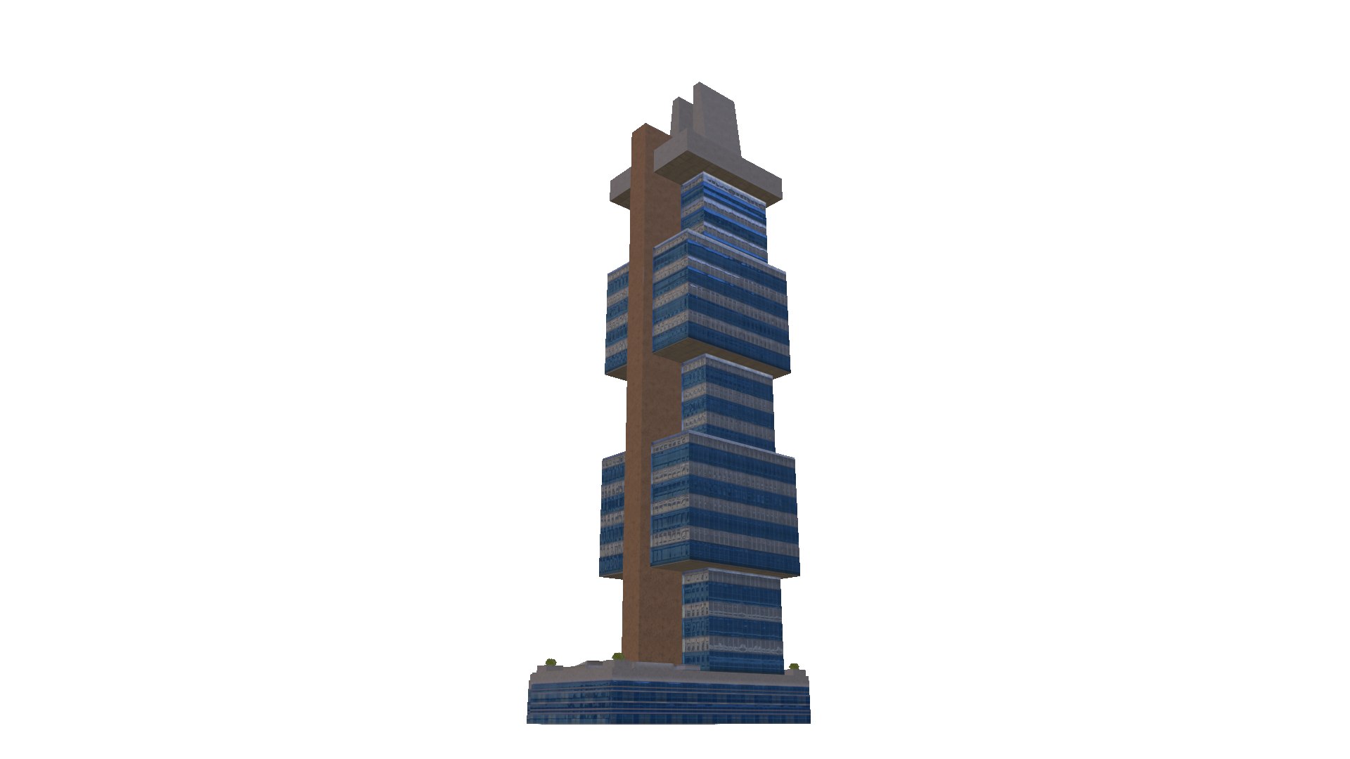 3D High-Rise Building - TurboSquid 1791647