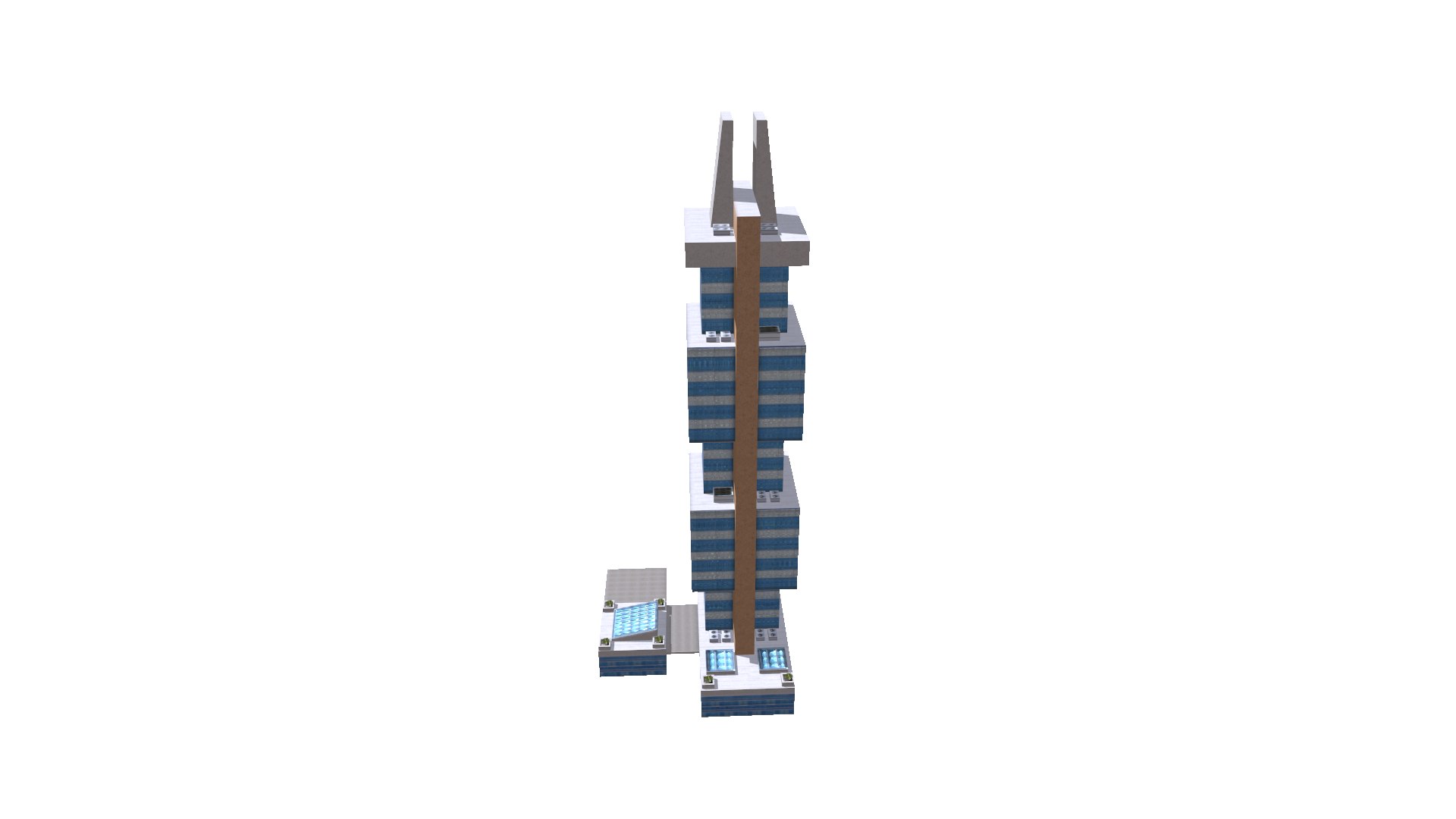 3D High-Rise Building - TurboSquid 1791647