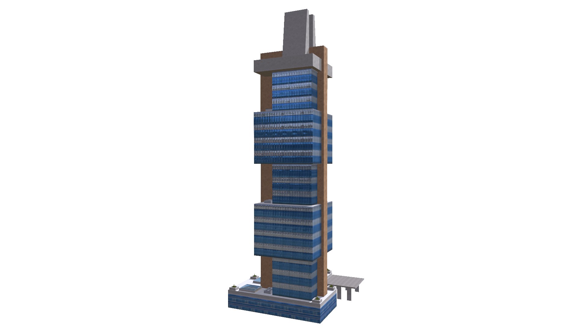3D High-Rise Building - TurboSquid 1791647