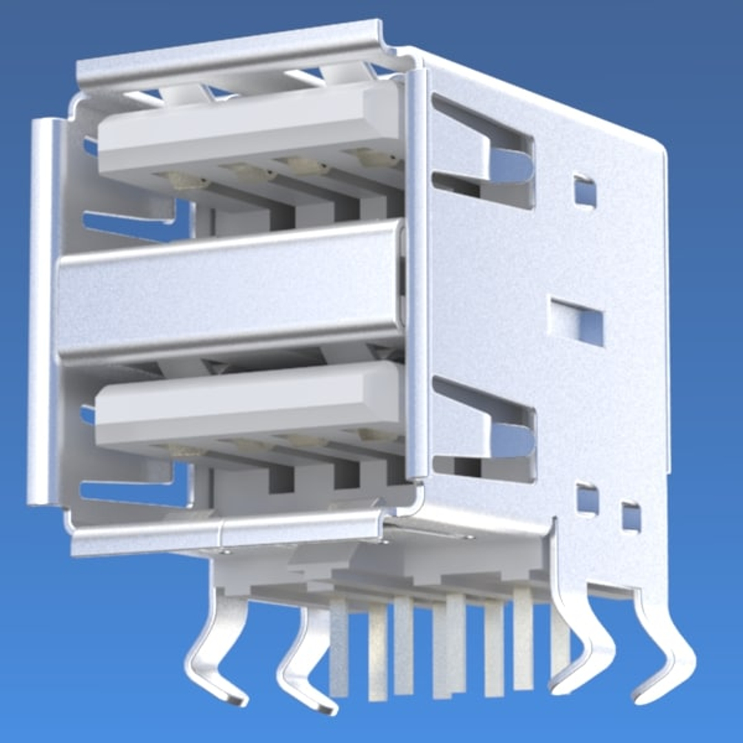 3d usb receptcle stck