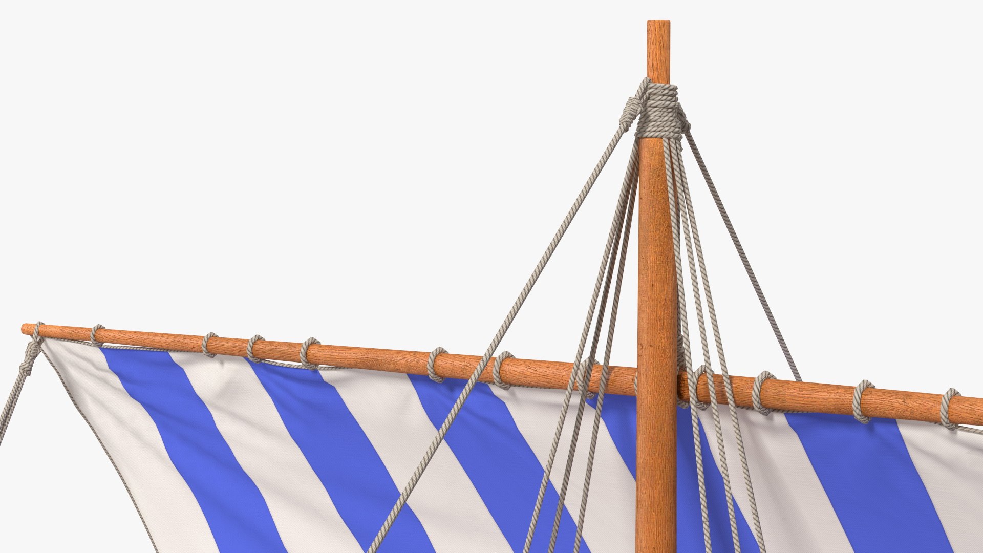 3D Viking Drakkar Sail Blue model - TurboSquid 1886192