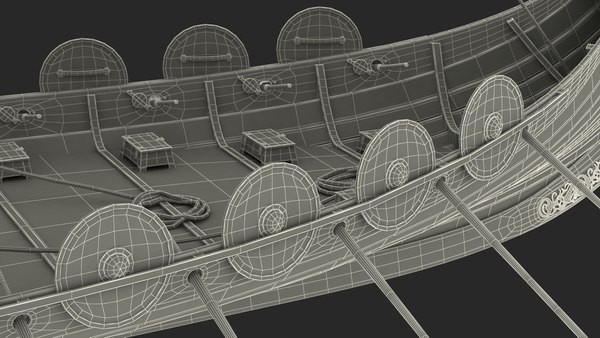 3D Viking Drakkar Sail Blue model - TurboSquid 1886192