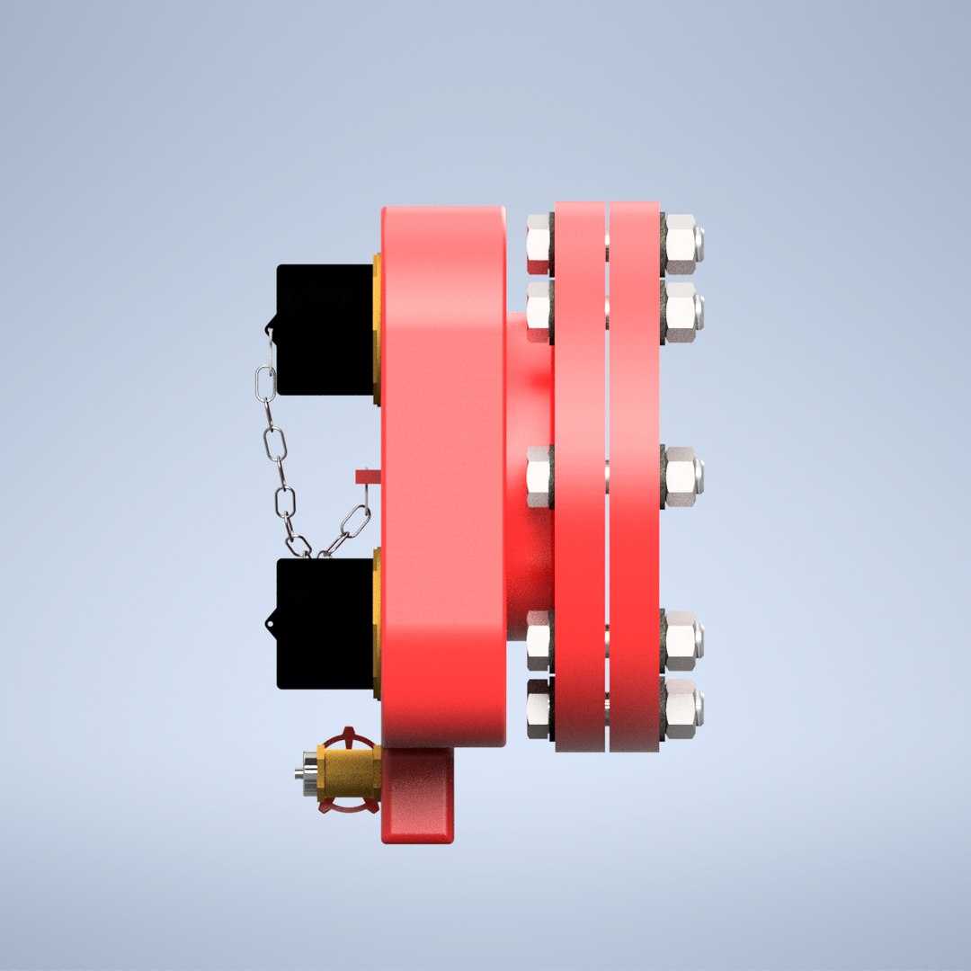 4 Way Breeching Inlet Model - TurboSquid 1453644