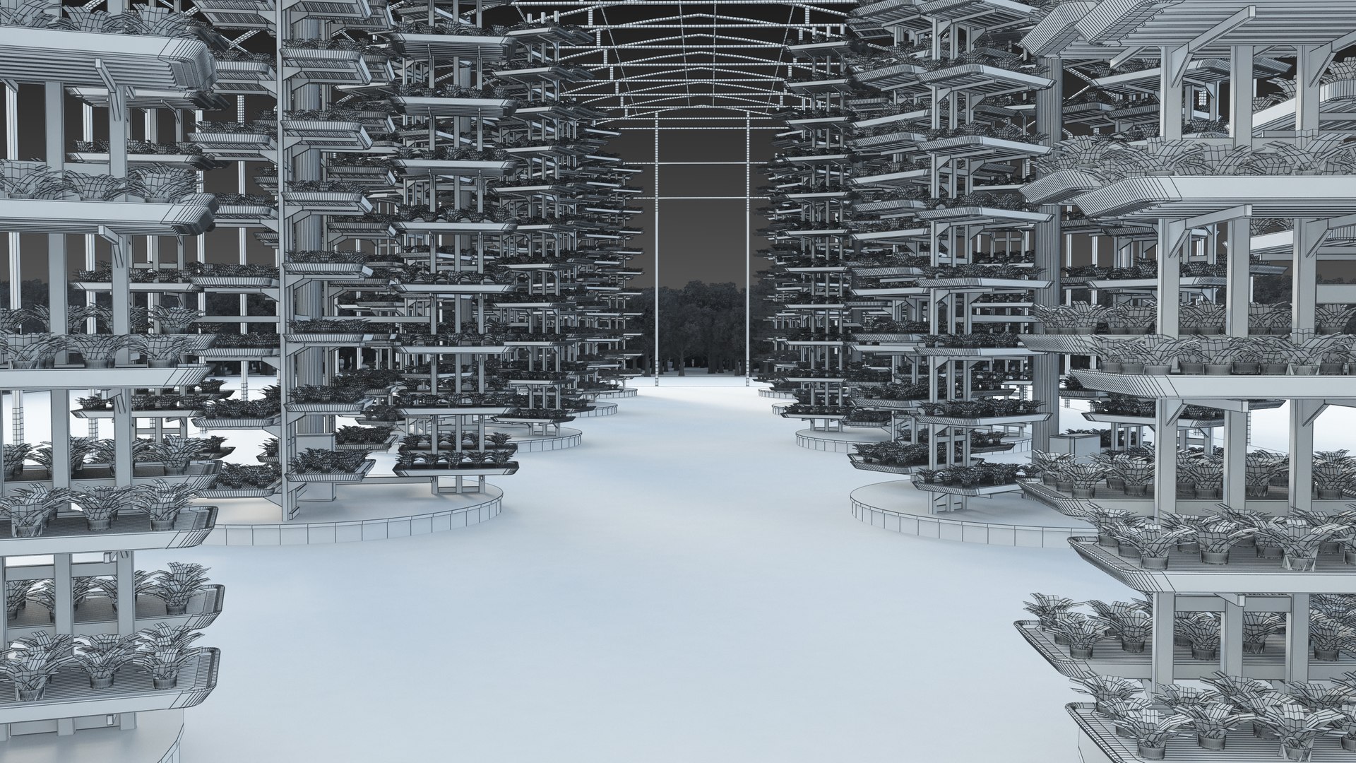 Hydroponics Vertical Farm 08 3D - TurboSquid 1883796