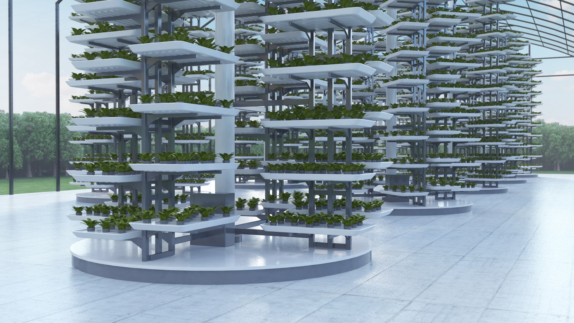 Hydroponics Vertical Farm 08 3D - TurboSquid 1883796