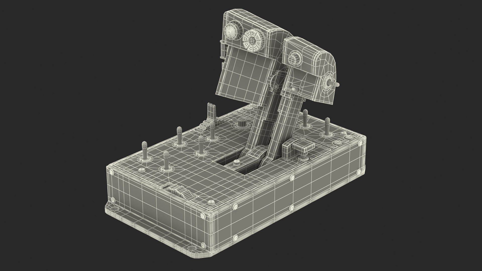 Dual Throttles Game Controller 3D Model - TurboSquid 1731794