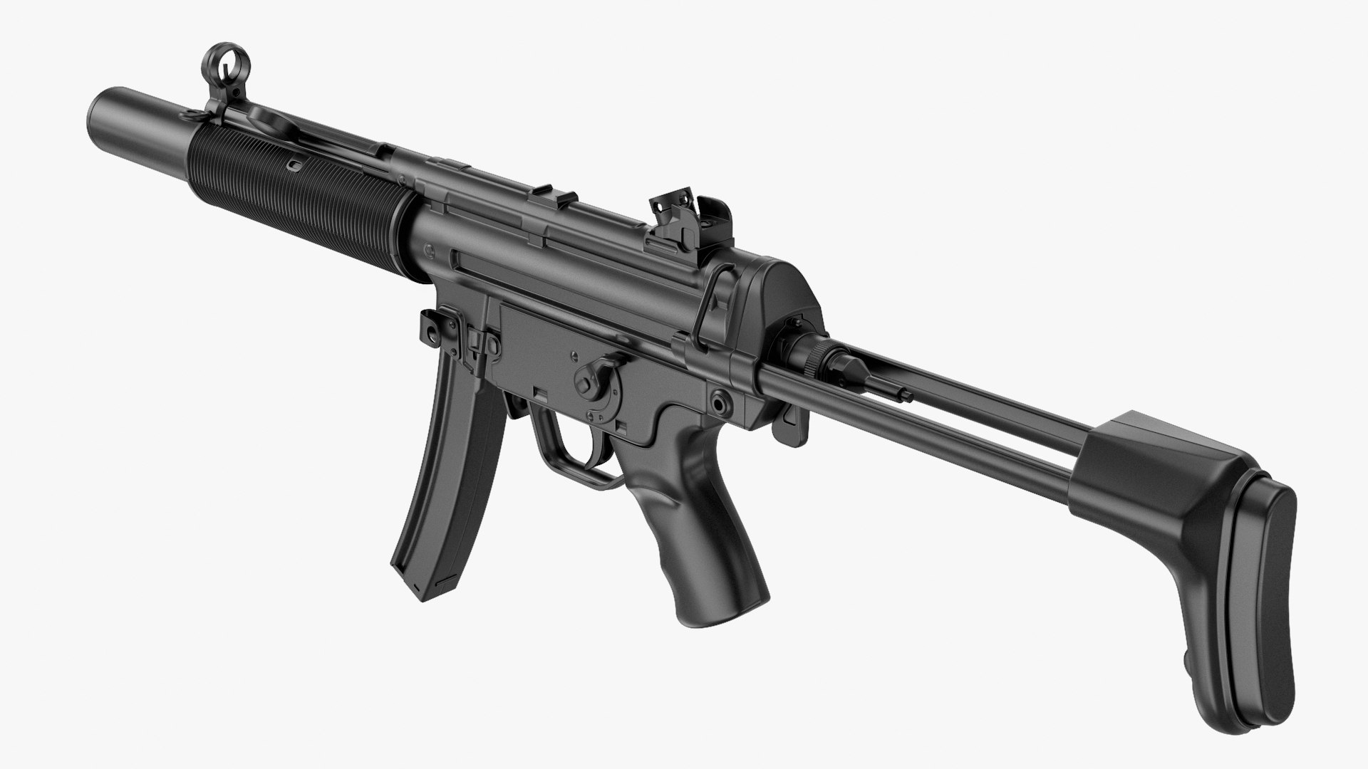 Heckler And Koch MP5SD No Materials 3D Model - TurboSquid 1869726