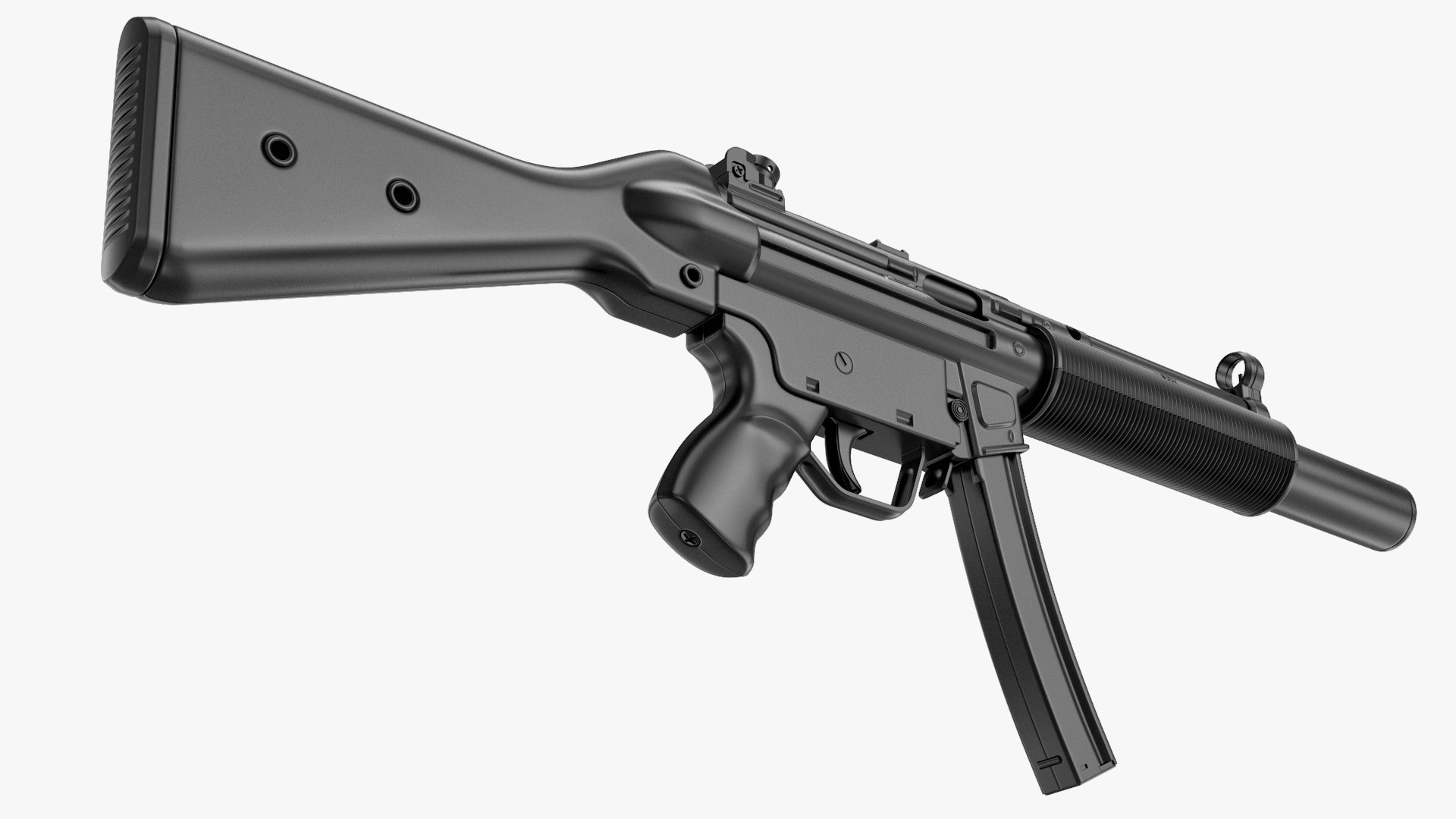 Heckler And Koch MP5SD No Materials 3D Model - TurboSquid 1869726