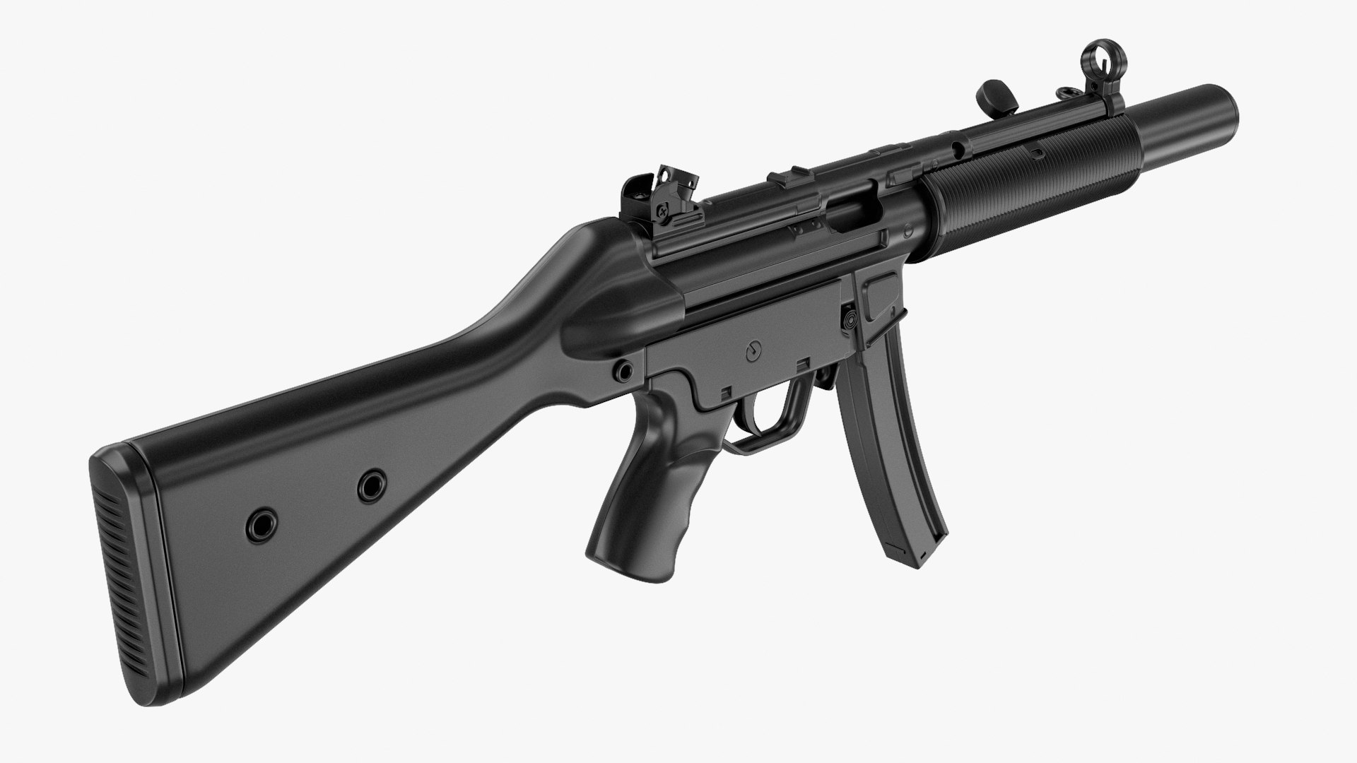 Heckler And Koch MP5SD No Materials 3D Model - TurboSquid 1869726