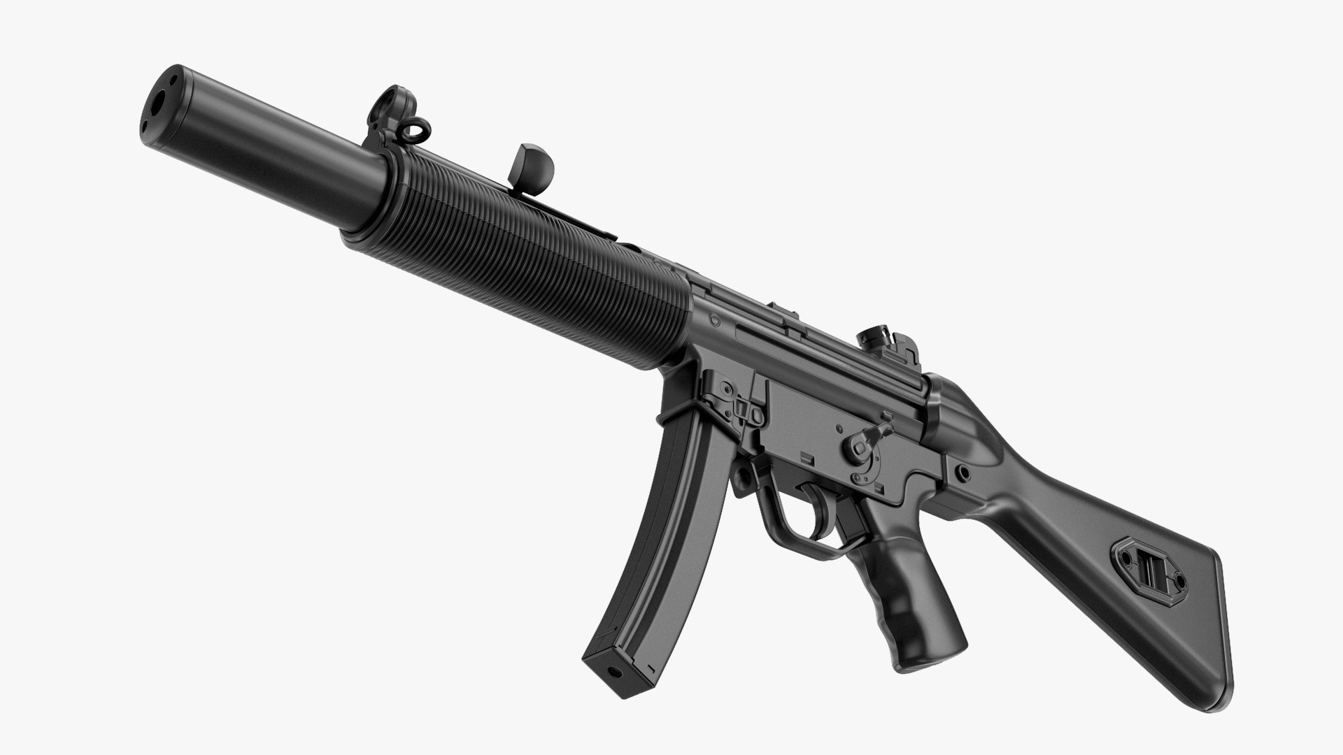 Heckler And Koch MP5SD No Materials 3D Model - TurboSquid 1869726