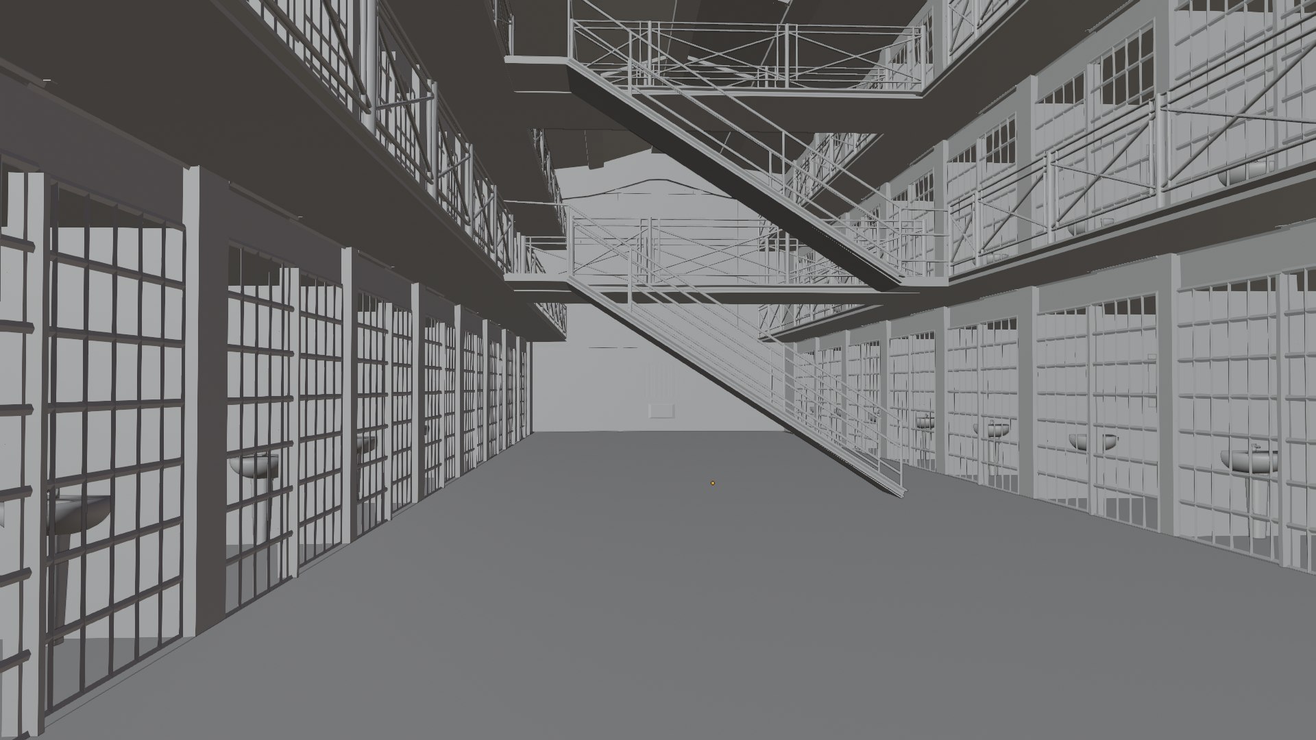 3D Prison Model - TurboSquid 1924166