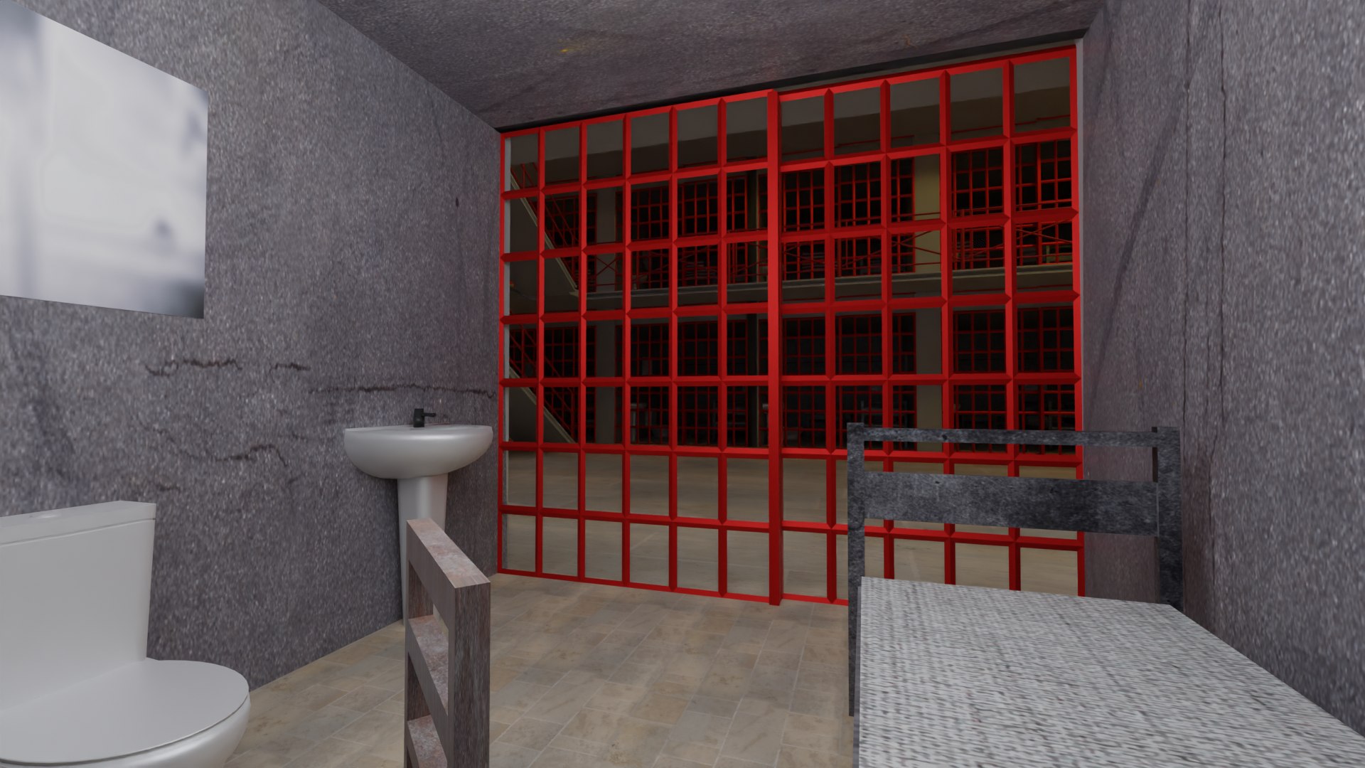 3D Prison Model - TurboSquid 1924166