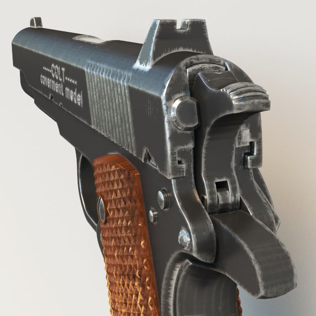 3d Model Pistol Colt1911