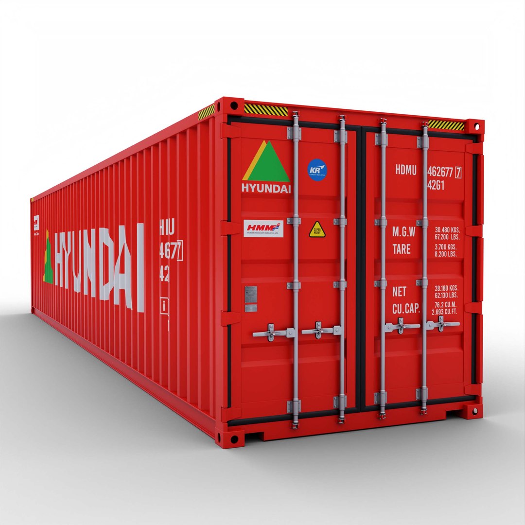 3D Container 40ft Model - TurboSquid 1500622