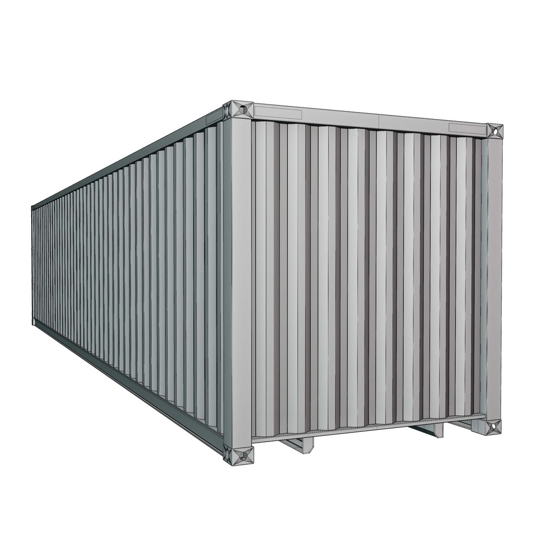 3D Container 40ft Model - TurboSquid 1500622