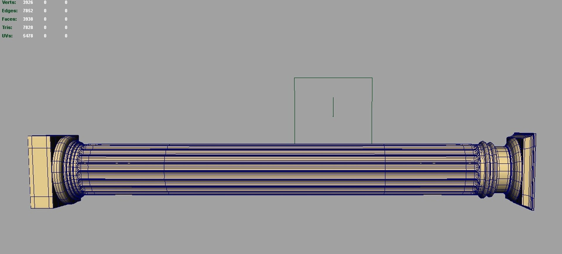 3ds Max Column Roman Long
