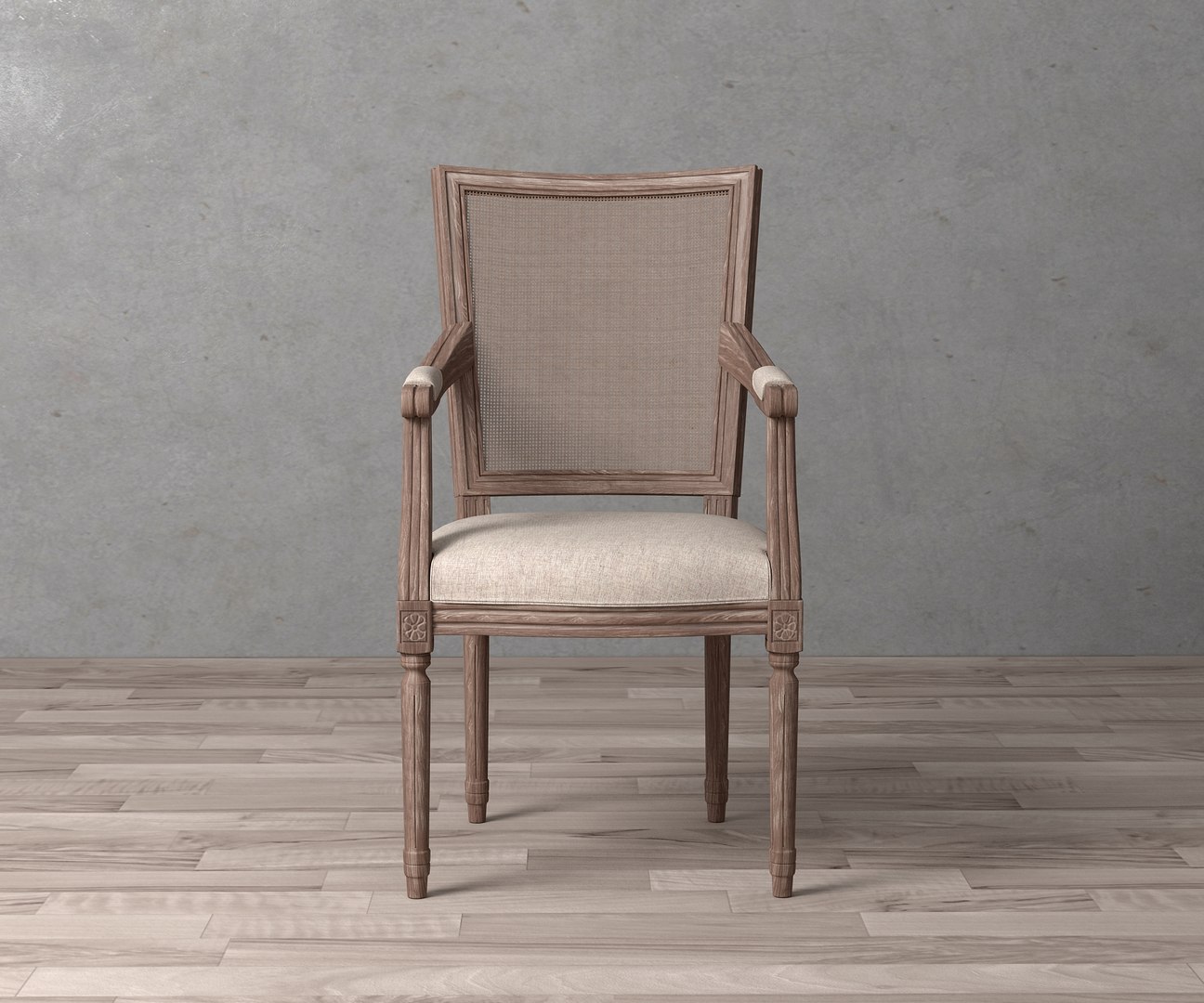 3D Vintage French Square Cane - TurboSquid 1646447