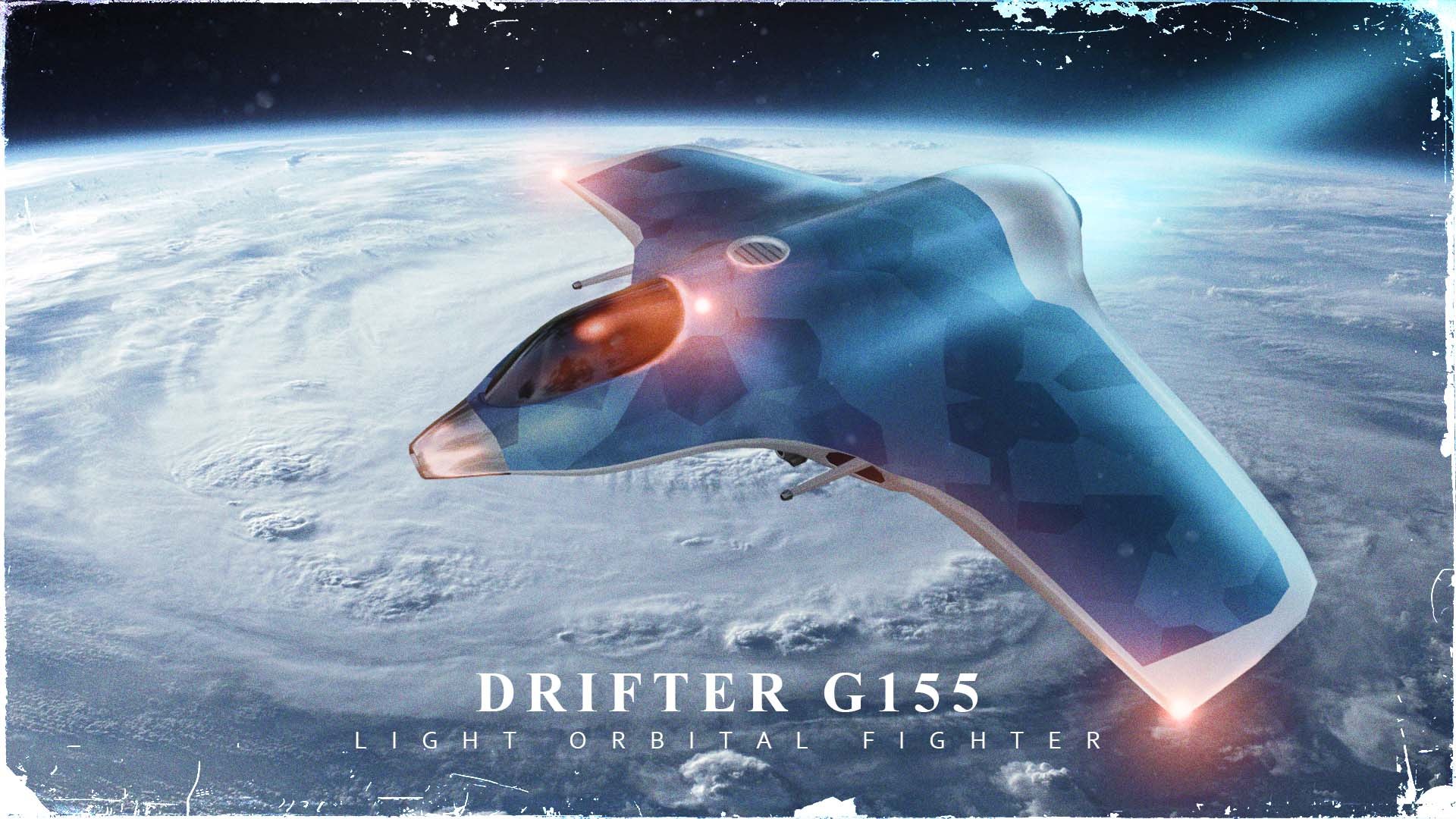 Sci-Fi Military Spaceship - Drifter G155 3D - TurboSquid 1934963