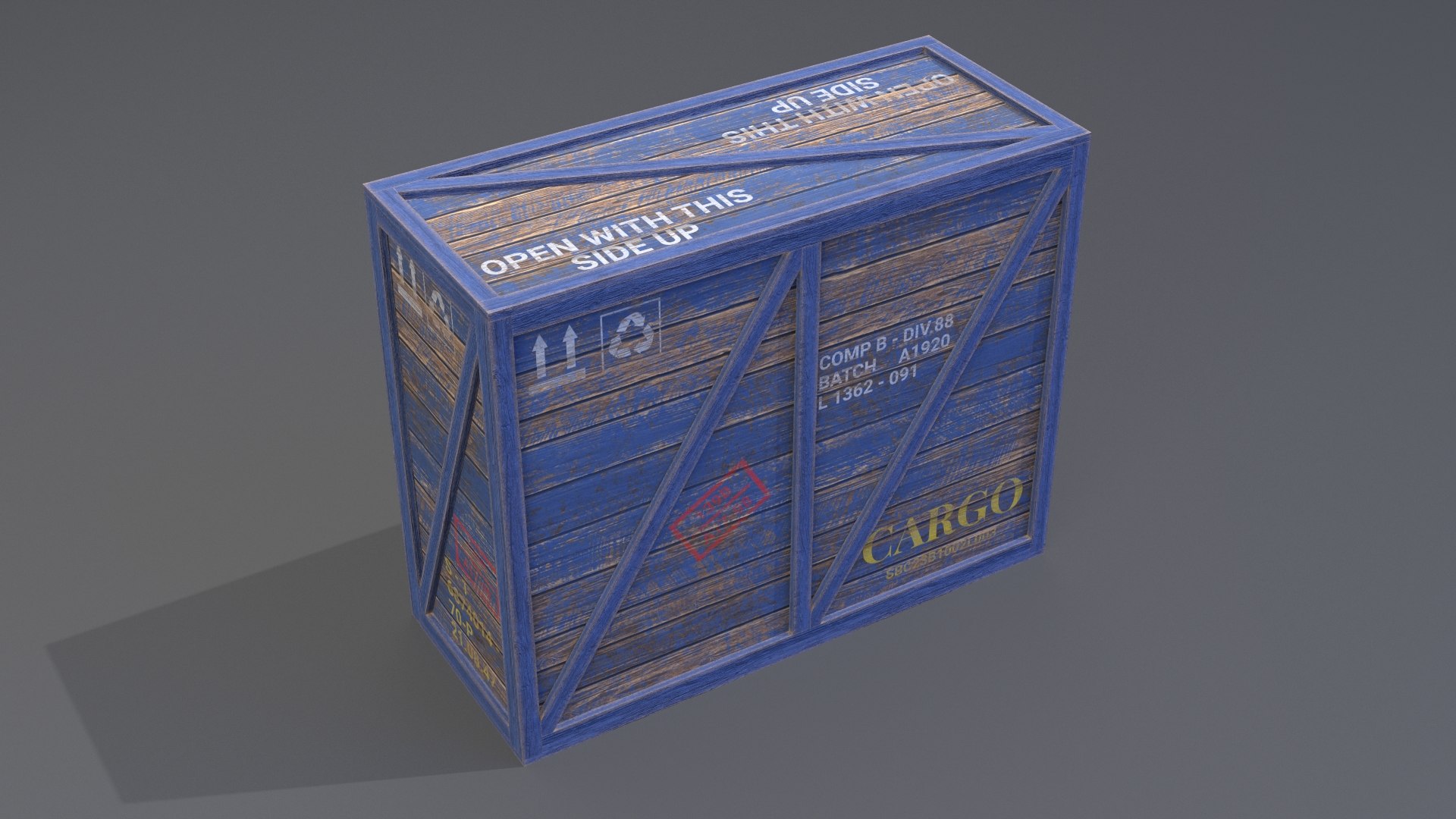 3D PBR Lowpoly Wooden Crate Game Ready - TurboSquid 2130922
