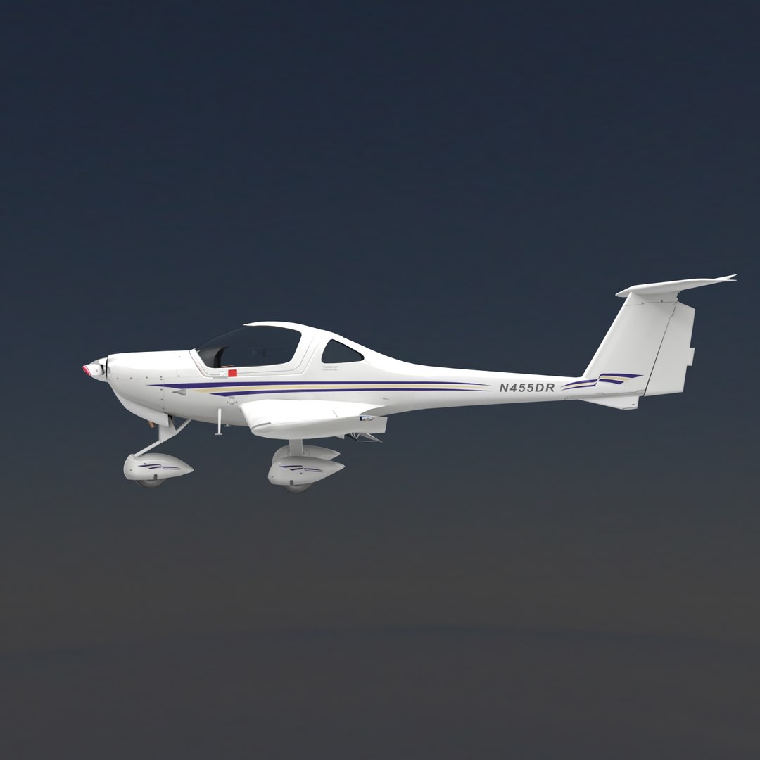 3d Plane Diamond Da20 C1 Model