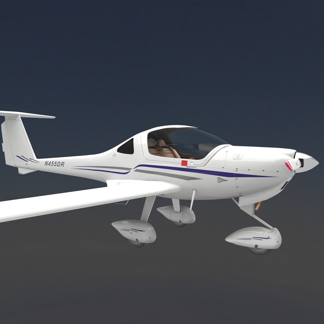 3d Plane Diamond Da20 C1 Model