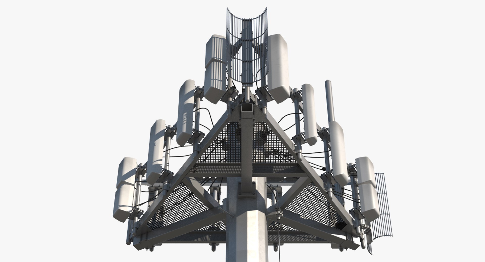3D Cellular Tower Site Model - TurboSquid 1219492