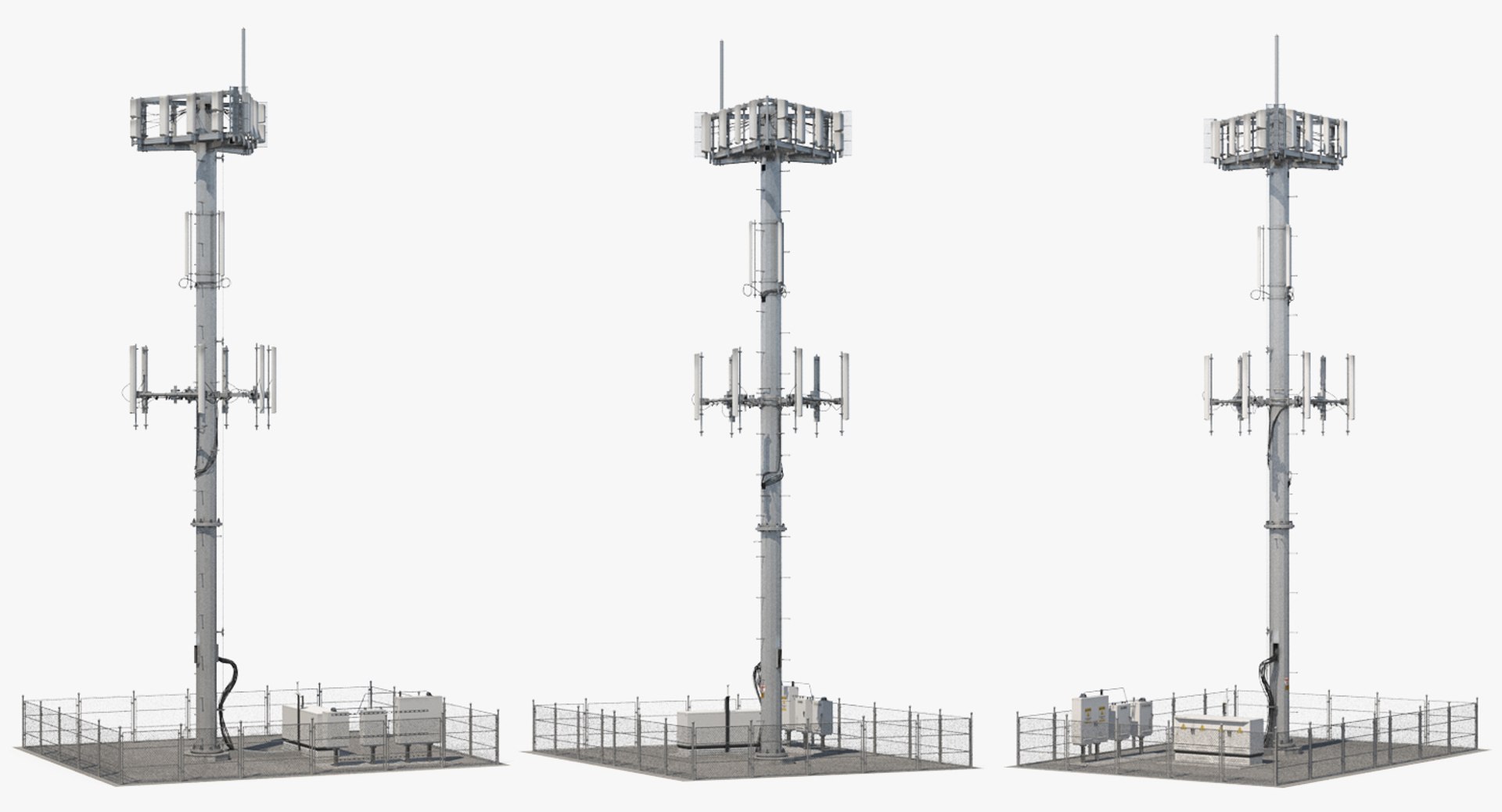3D Cellular Tower Site Model - TurboSquid 1219492