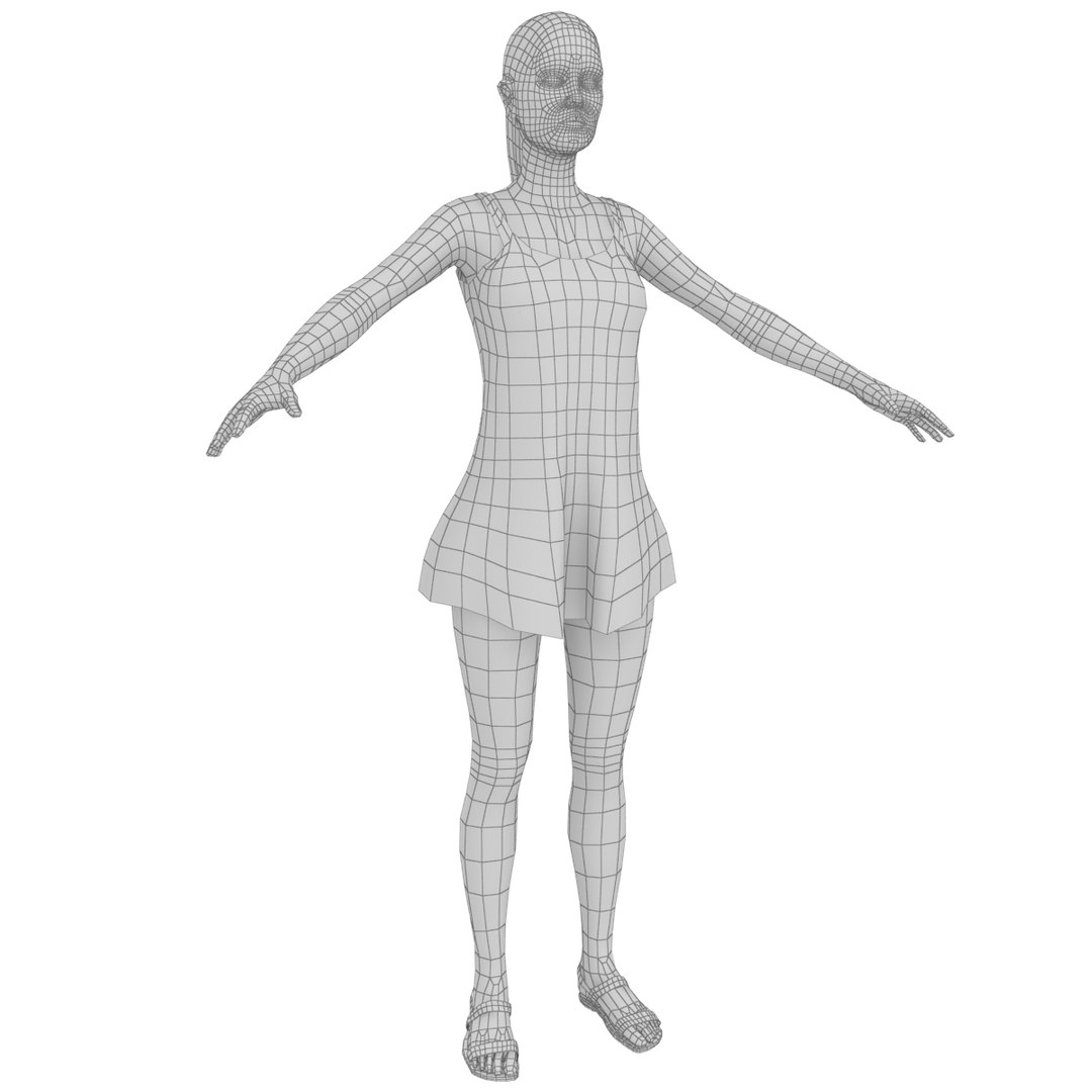 Female Dress Model - TurboSquid 1319537