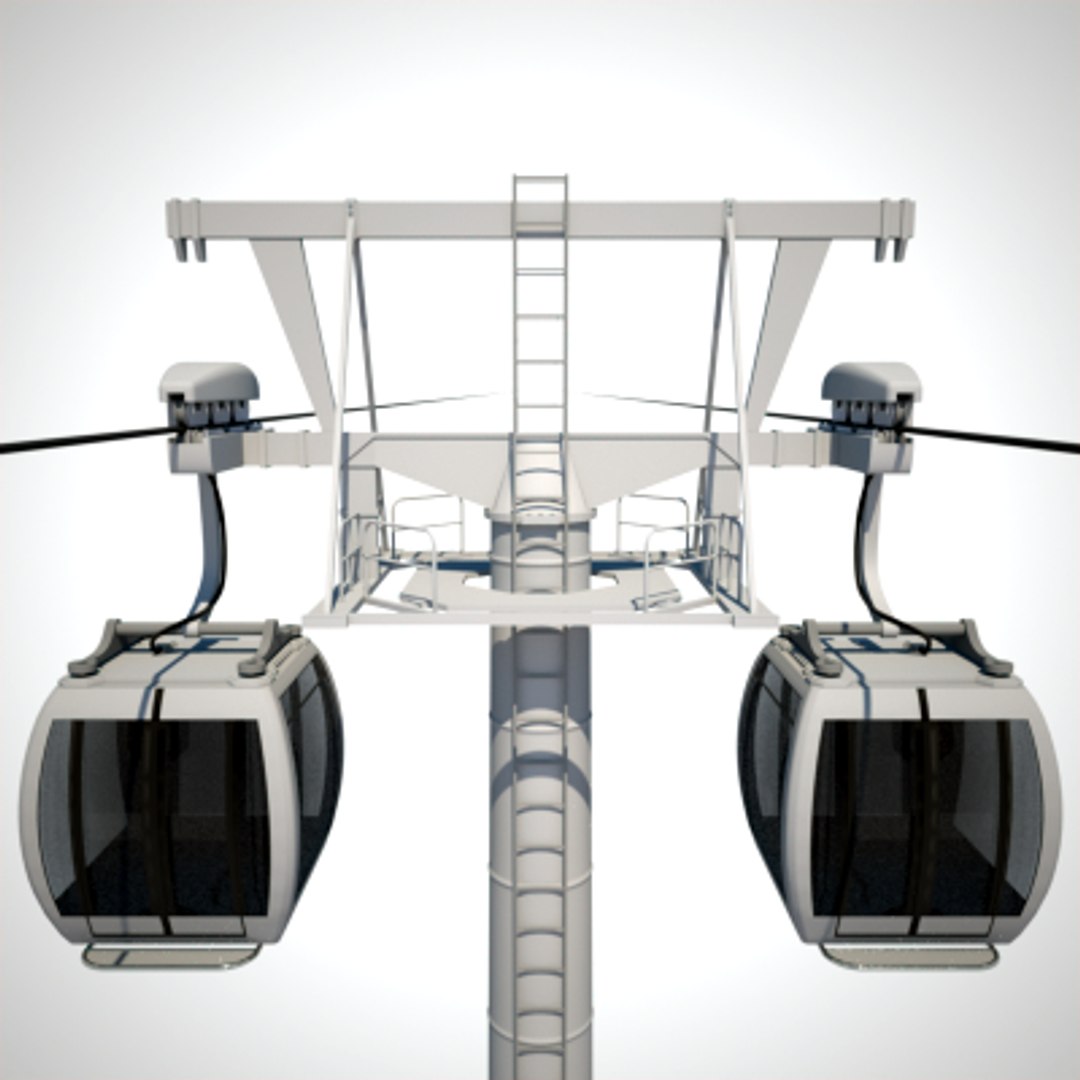 3d Cableway Cable Model