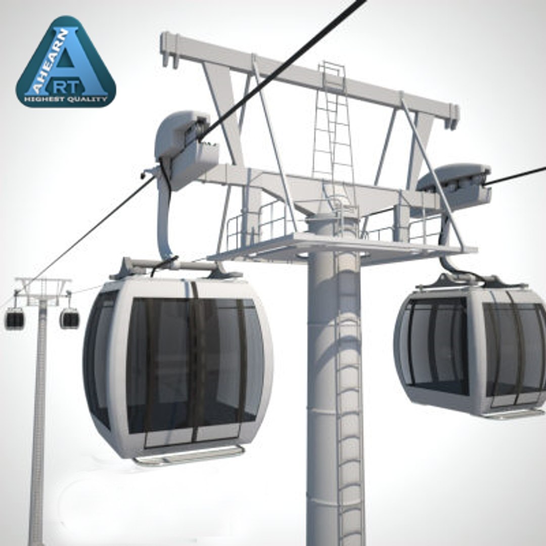 3d Cableway Cable Model
