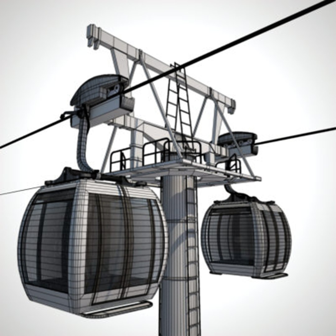 3d Cableway Cable Model