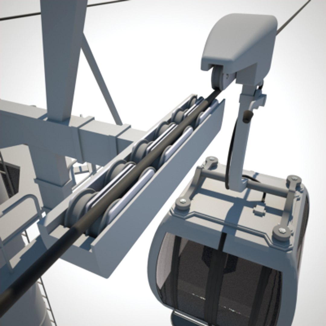 3d Cableway Cable Model
