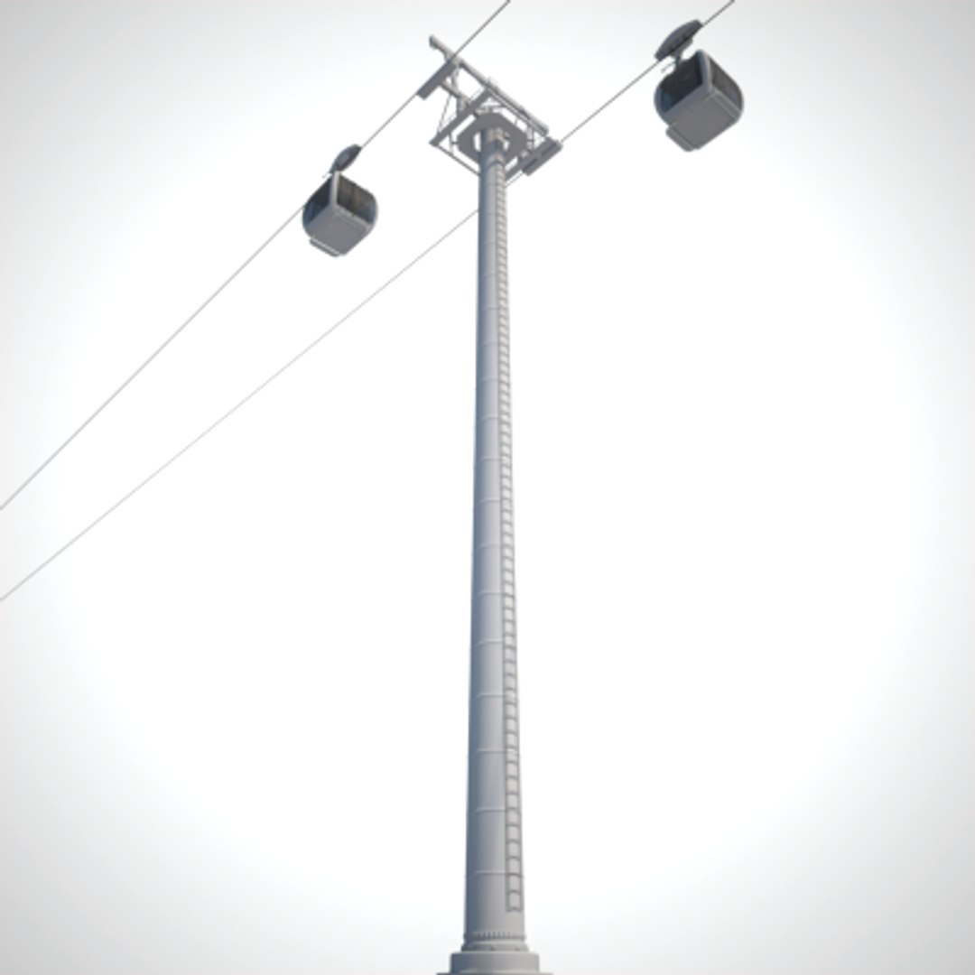 3d Cableway Cable Model