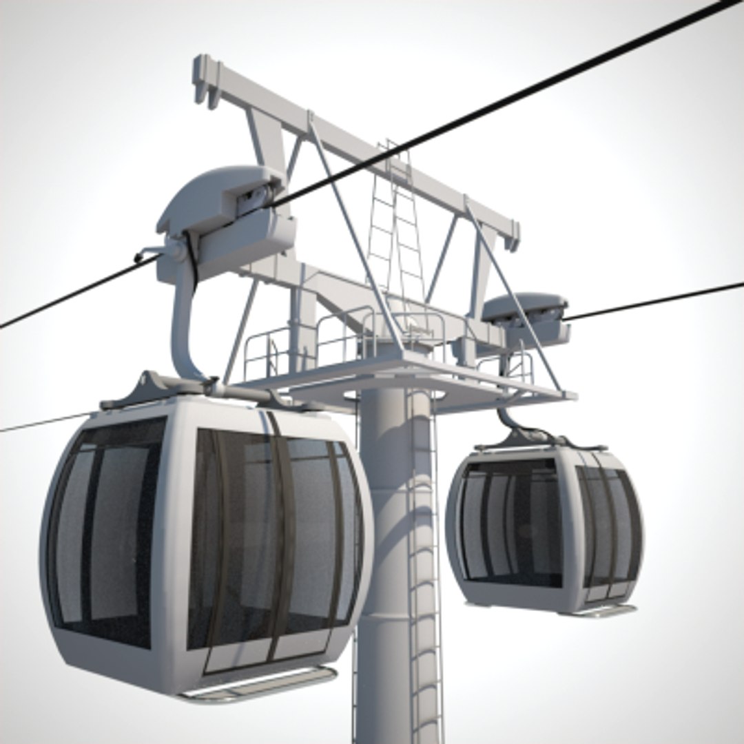 3d Cableway Cable Model