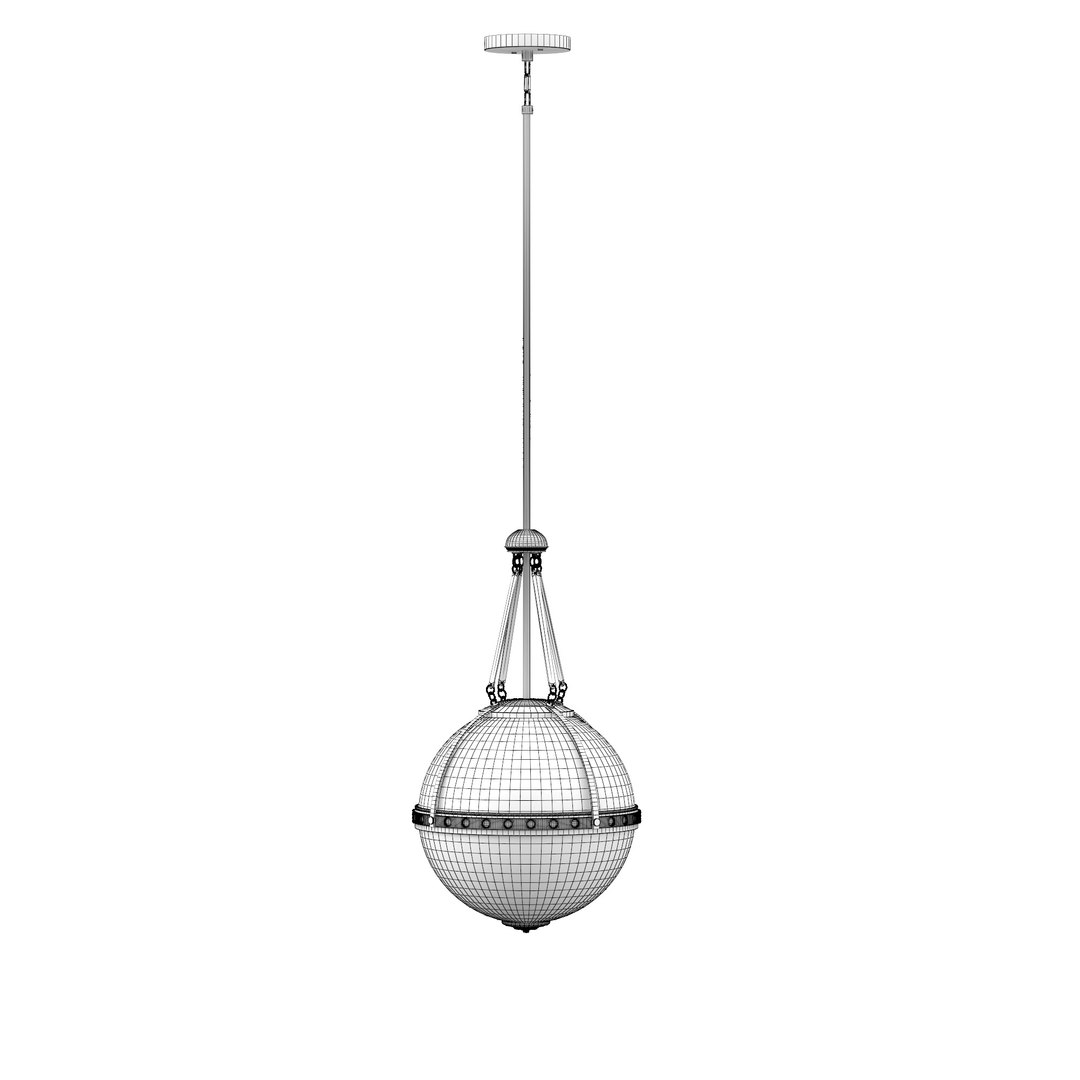 Aster Orb Shape Ceiling Pendant Light 3D model - TurboSquid 1993783