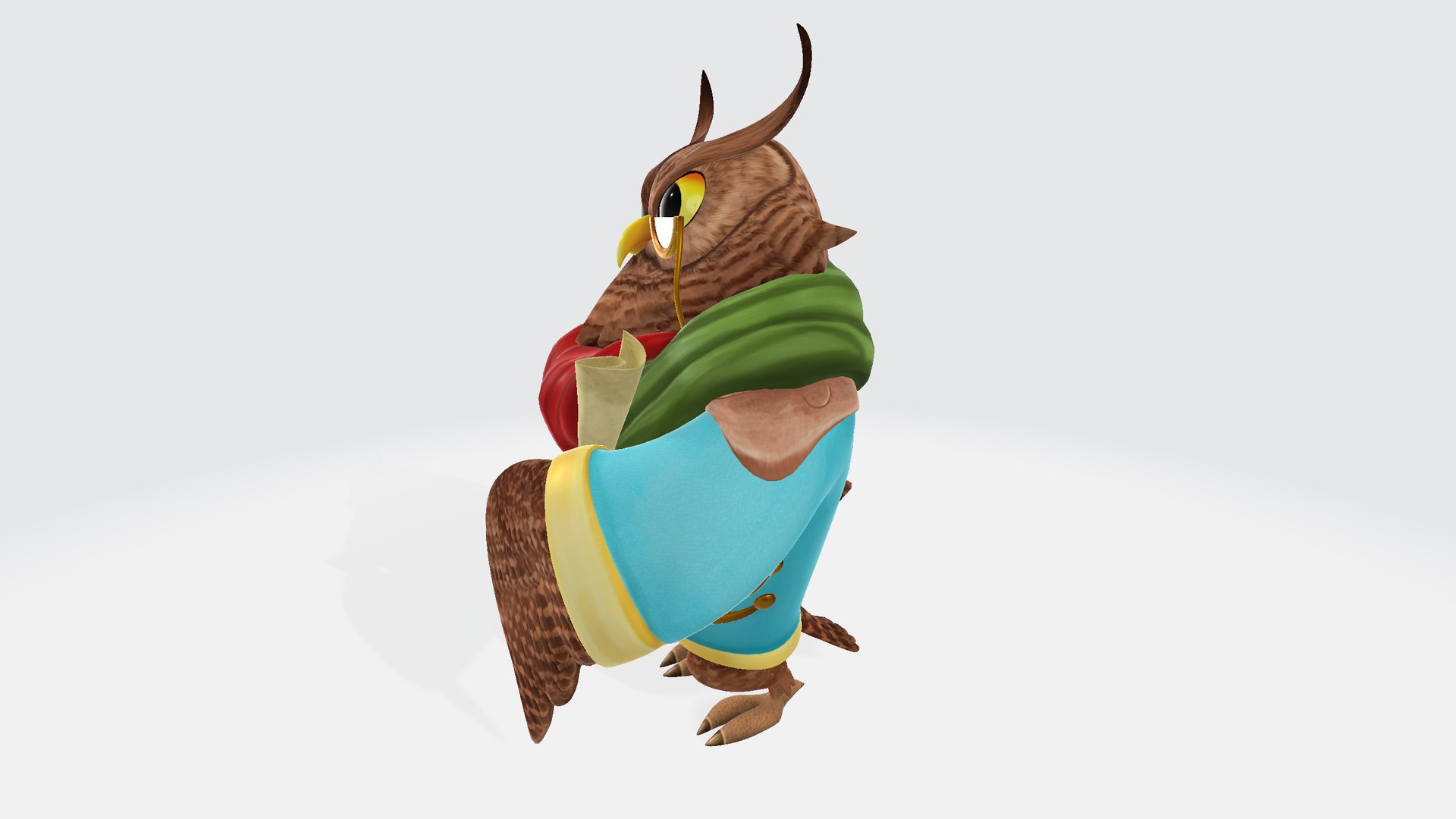 3D Model The Learned Owl - TurboSquid 2352757