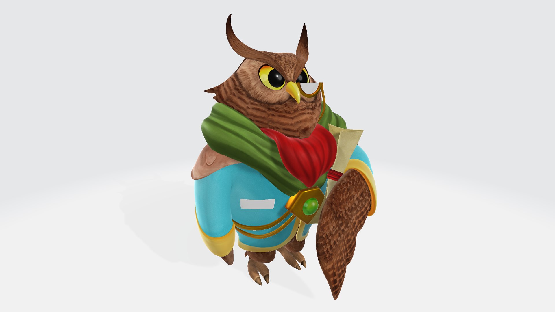 3D Model The Learned Owl - TurboSquid 2352757