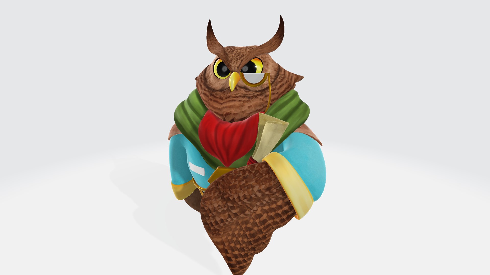 3D Model The Learned Owl - TurboSquid 2352757