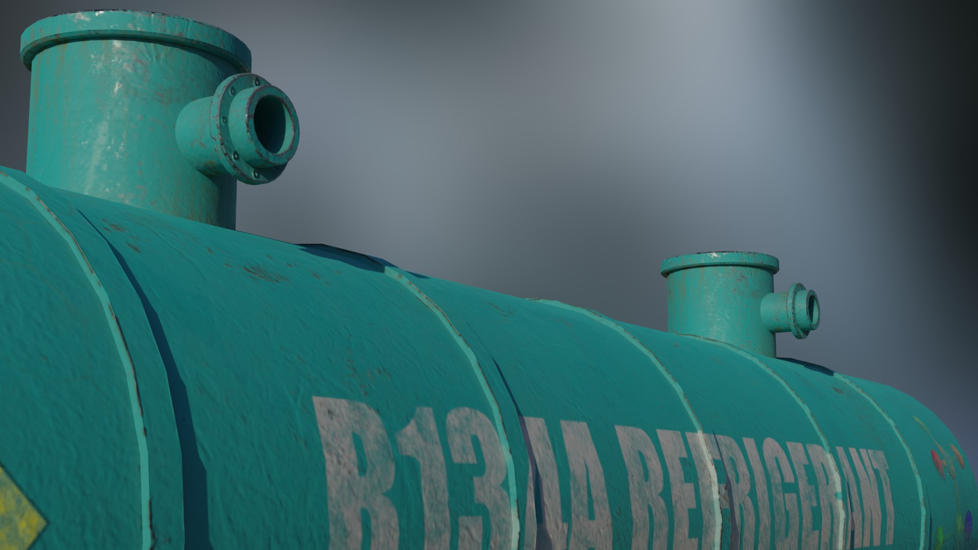 Industrial R134a Refrigerant Storage Tank 3D - TurboSquid 1806813